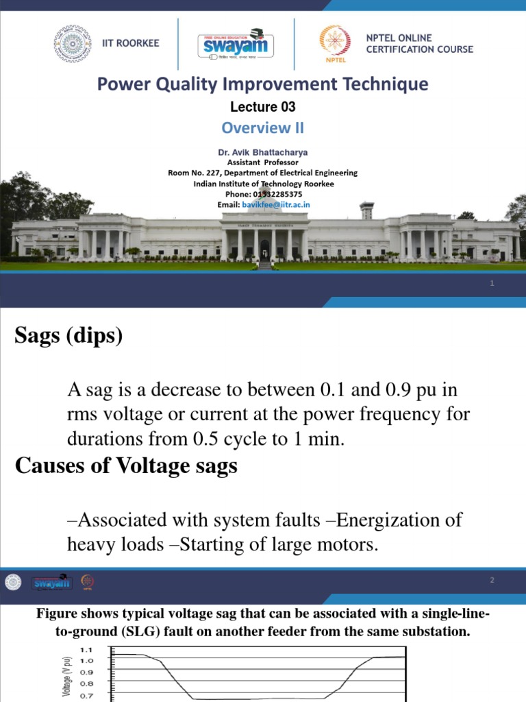 Power Quality Improvement Technique: Overview II | PDF | Distortion | Electric Power