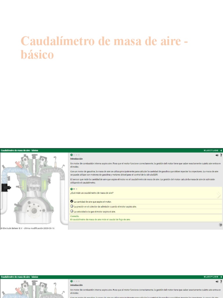 Caudalímetro de Masa de Aire - Básico | PDF