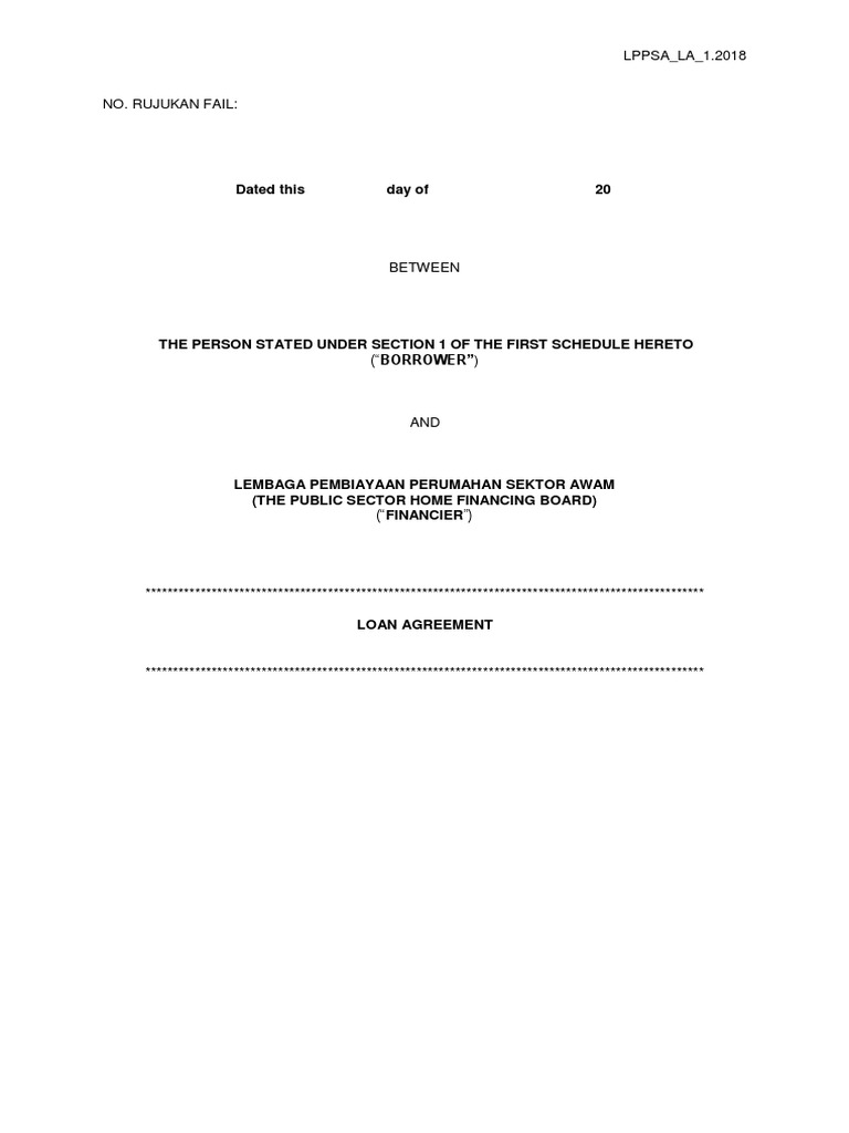 Loan-Agreement-LPPSA LA 1.2018 | PDF | Interest | Loans