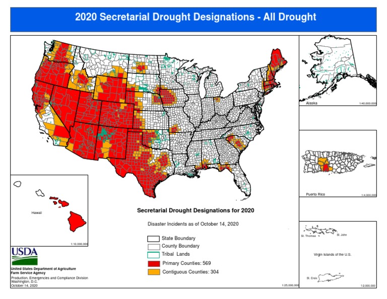 Usda Drought Fast Track Designations | PDF