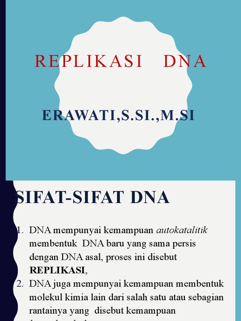 Proses dan Sifat Replikasi DNA | PDF
