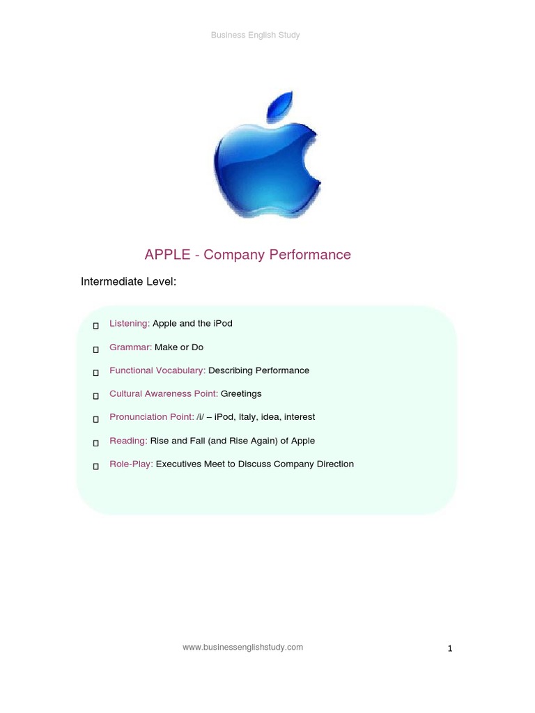 Apple PDF | PDF | Apple Inc. | I Pod