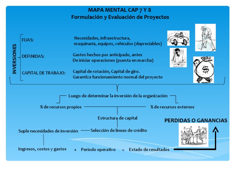 Mapa Mental Cap 8 y 9 - Formulacion y Eva de Proyectos | PDF