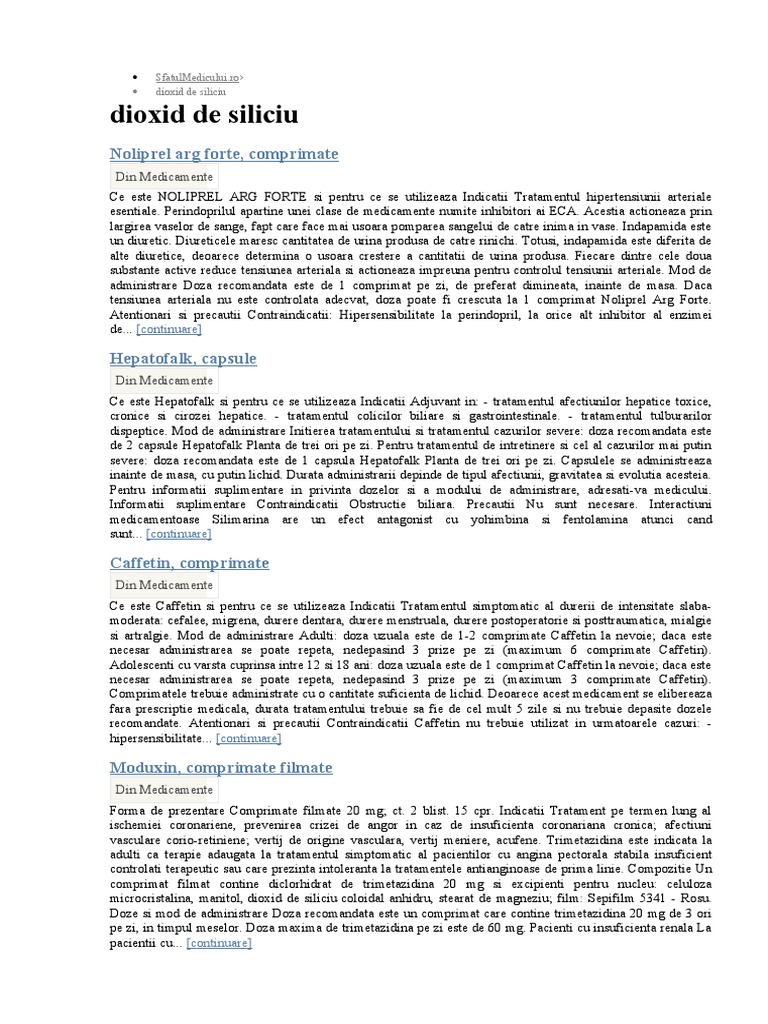 Dioxid de Siliciu | PDF