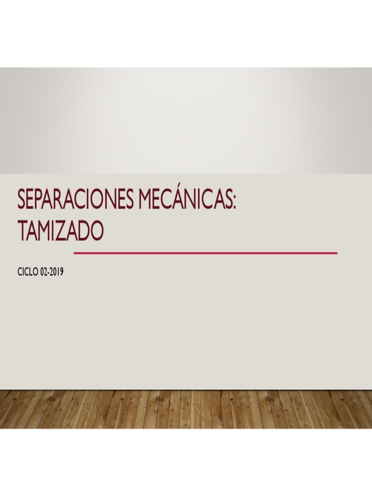 Tamizado | PDF | Química | Ciencias fisicas