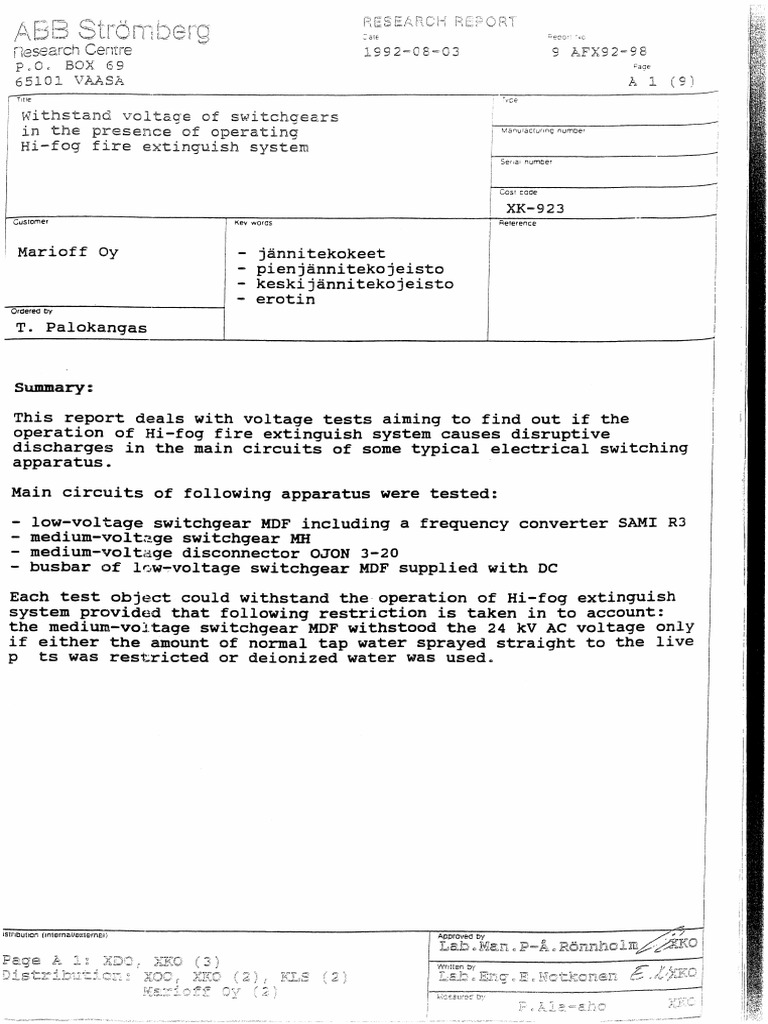 Abb Switchgear Test Pdf