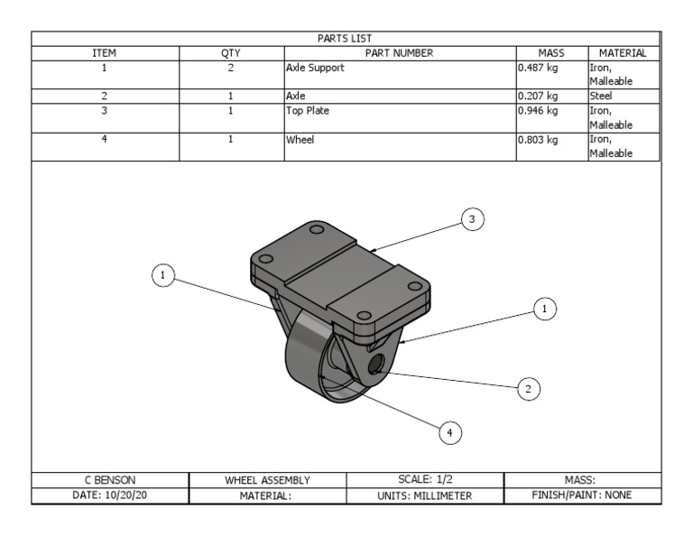 Wheel Assembly Parts Diagram | PDF