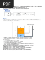 Statiques Des Fluides (Exercices Corrigés) | PDF | mesure de pression | Pression