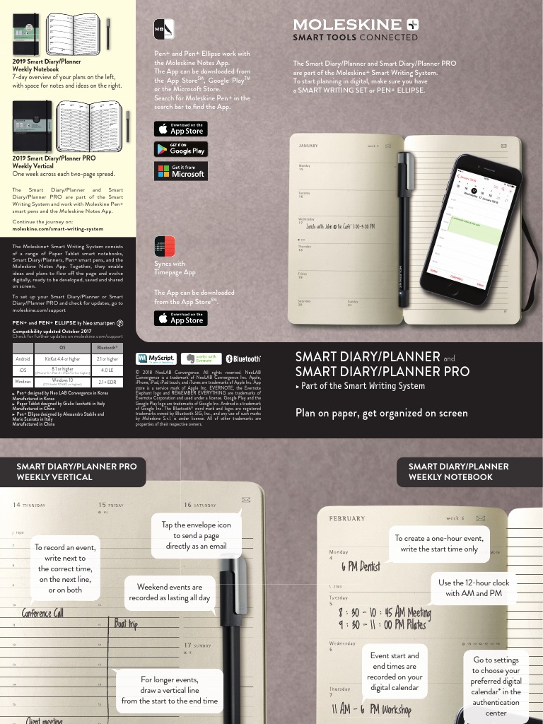 Smart Diary/Planner Smart Diary/Planner Pro: Plan On Paper, Get ...