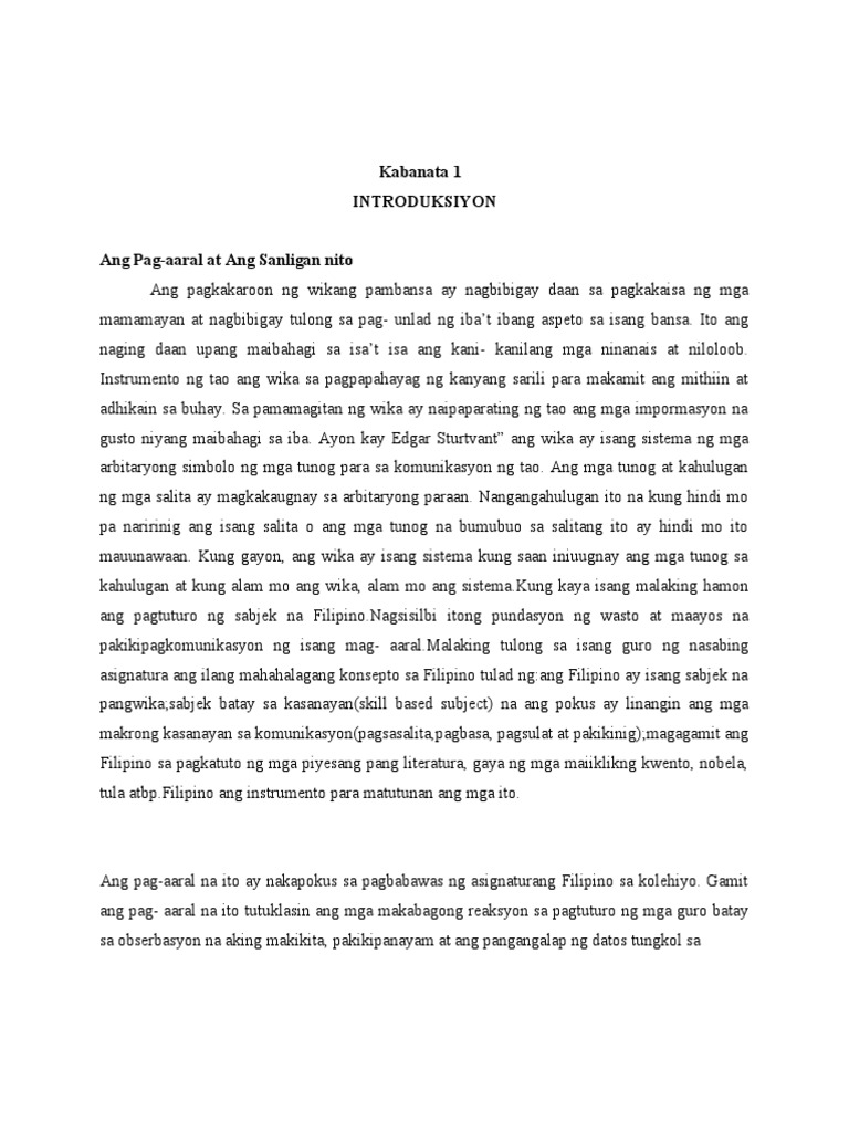 Wikang Pambansa | PDF