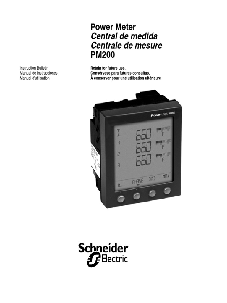 Schneider Electric PM200 PDF | PDF | Electromagnetic Interference | Electrical Engineering