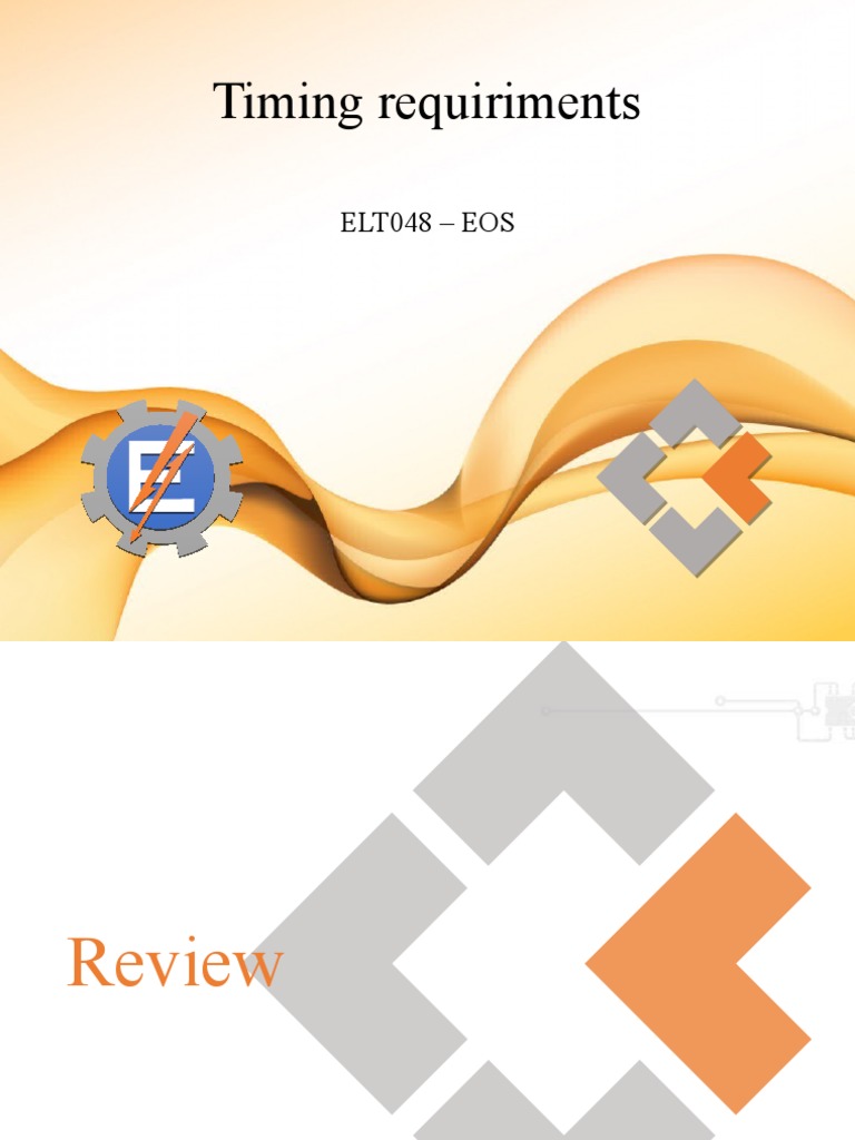 Timing Requiriments: ELT048 - EOS | Download Free PDF | Scheduling (Computing) | Computer ...