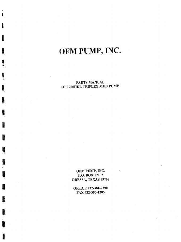 MP OFM OPI 700 Parts List PDF | PDF