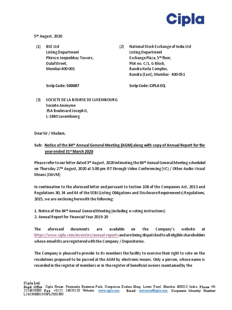 Cipla PDF | PDF | Securities (Finance) | Stocks