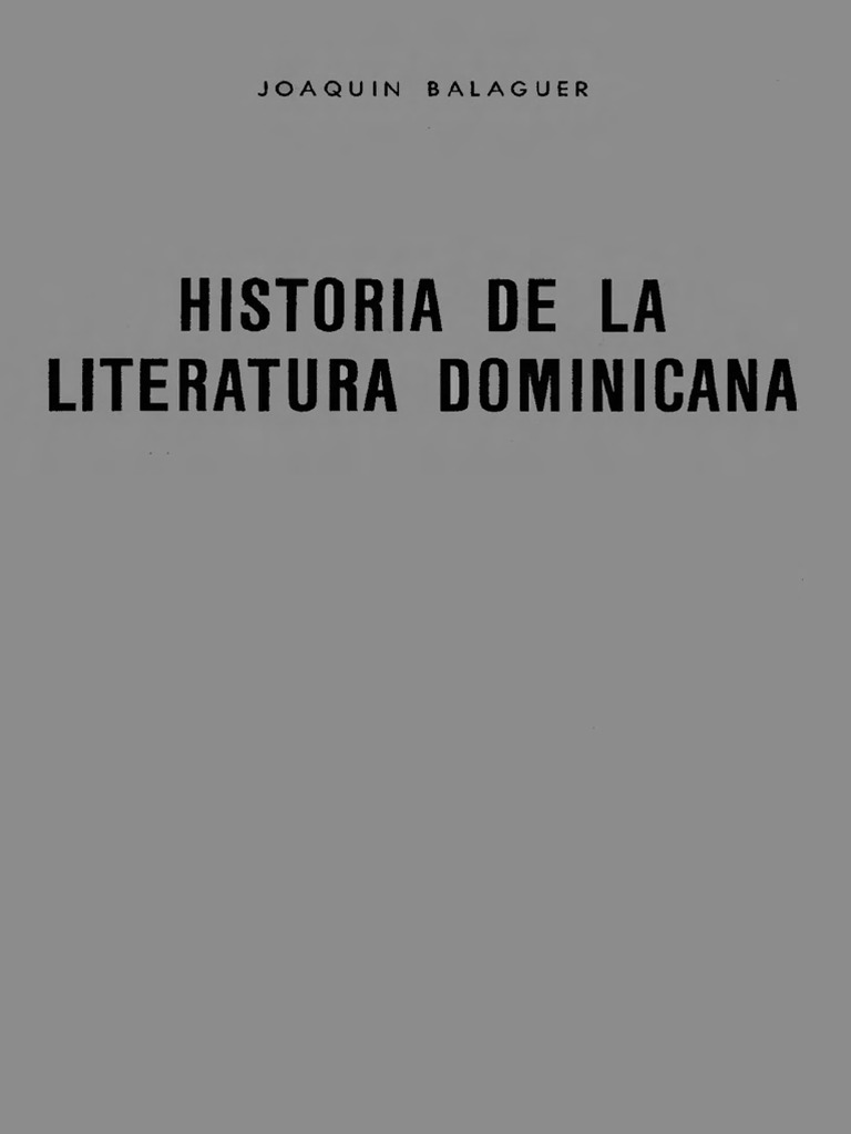 Historia de La Literatura Dominicana PDF | PDF | Cristobal colon ...