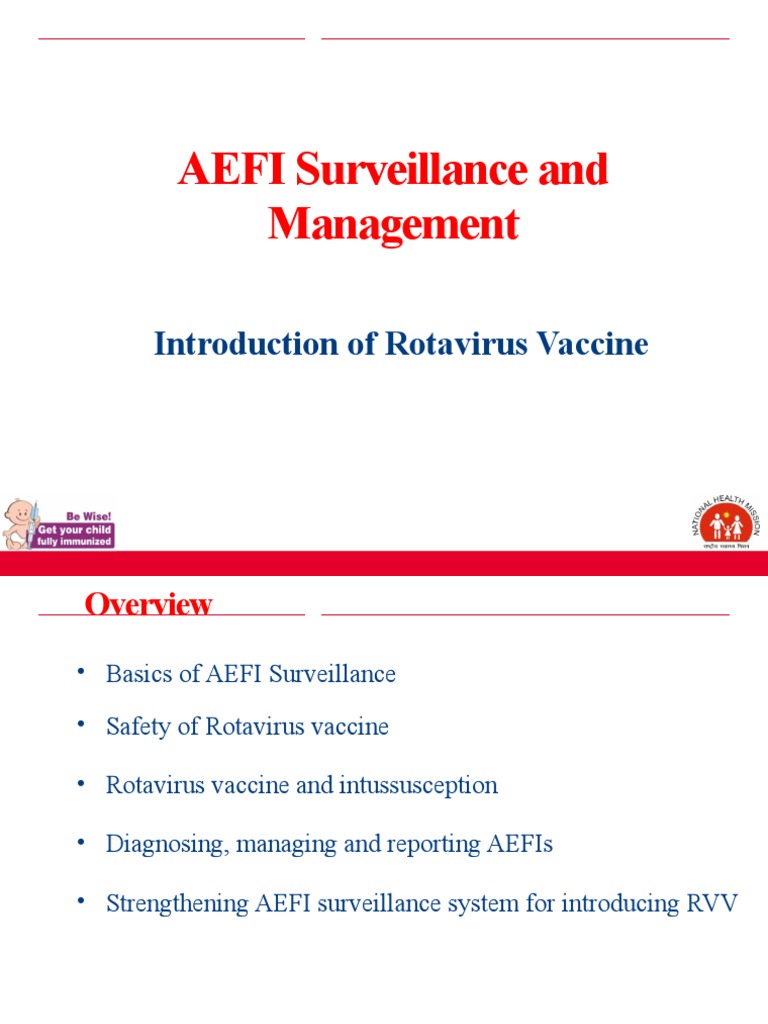 AEFI Surveillance and management-RVV | PDF | Diarrhea | Clinical Medicine