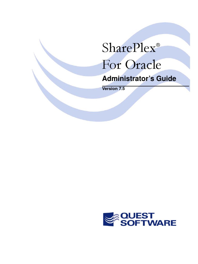 SPO - 75 - Admin - Guide (SharePlex For Oracle) | PDF | Replication (Computing) | Oracle Database