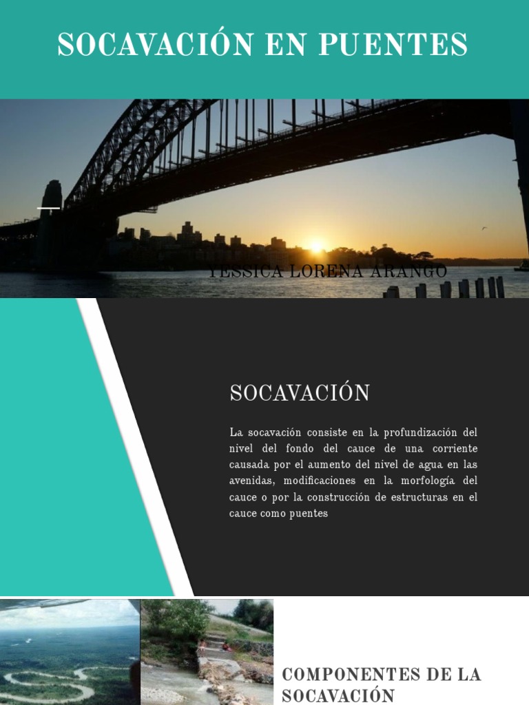 Socavación en Puentes | PDF | Canal | Sedimentación