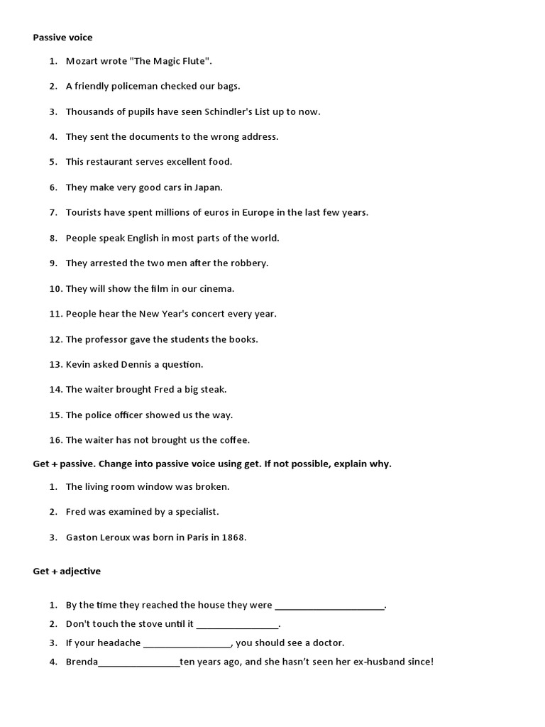 English Exercises | PDF