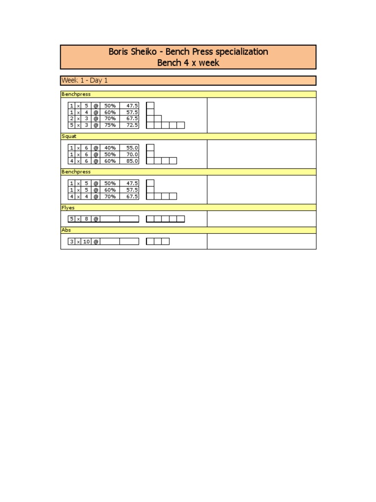 Sheiko All Programs | PDF | Athletic Sports | Sports