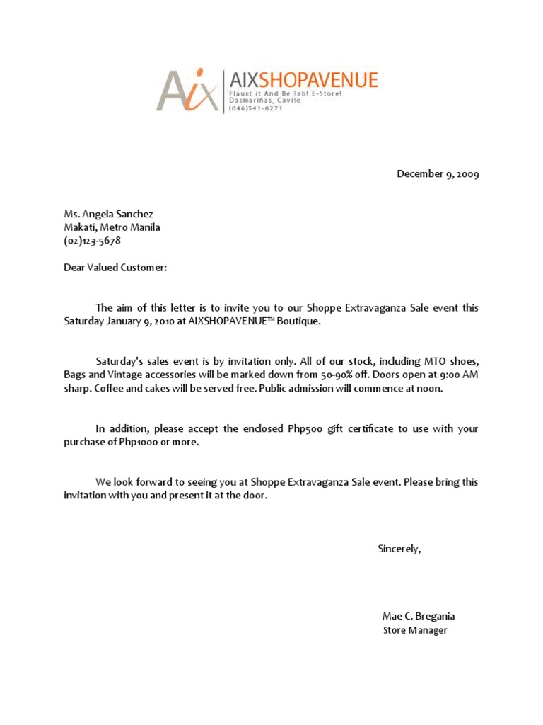 Letter of Invitation | PDF