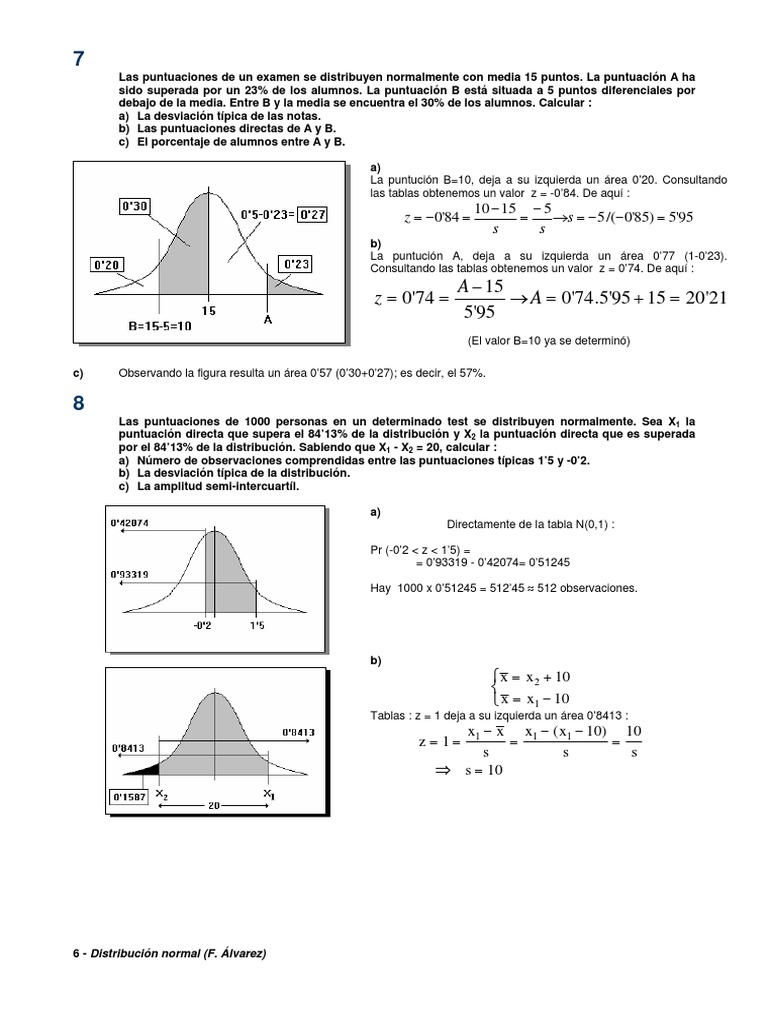 Normal 1-6 | PDF | Desviación Estándar | Enseñanza de matemática