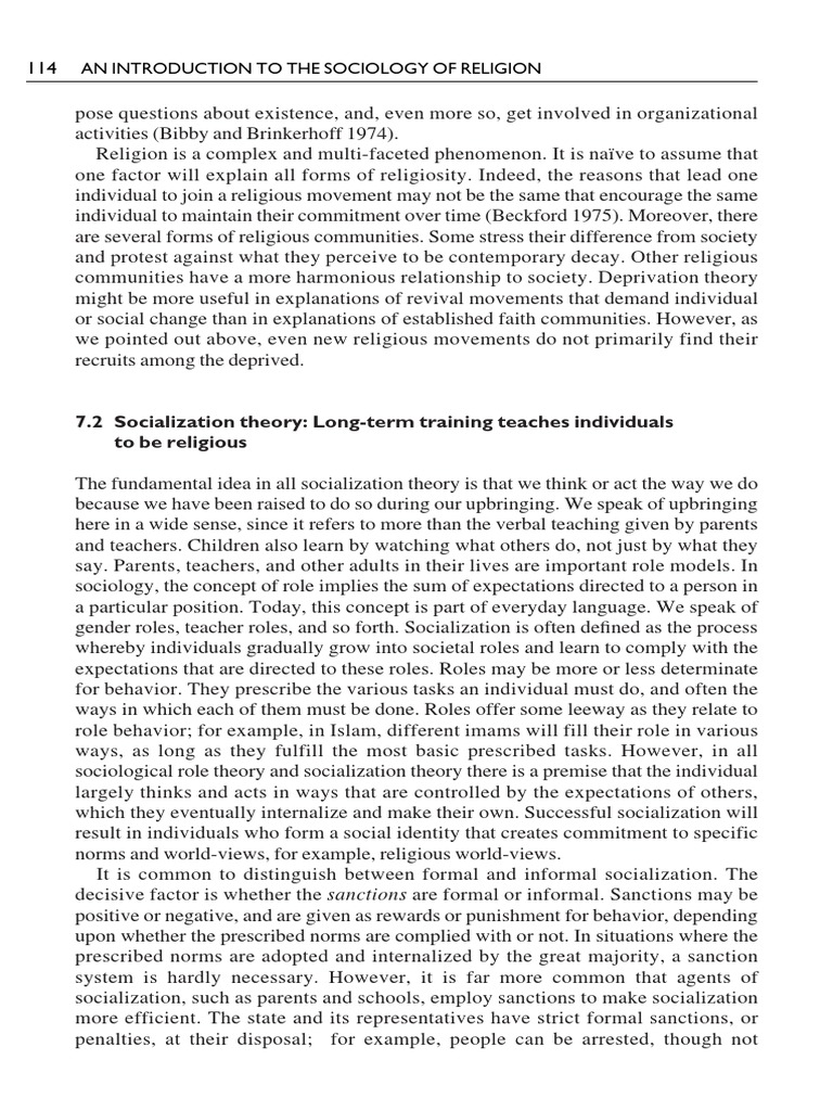 Understanding Socialization in Religion | PDF | Socialization | Sociology