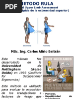 Evaluación Ergonómica con RULA | PDF | Factores humanos y ergonomía