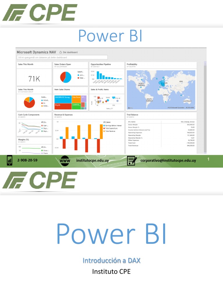 CPE Power BI - Introduccion A DAX | PDF | Microsoft Excel | Función (Matemáticas)