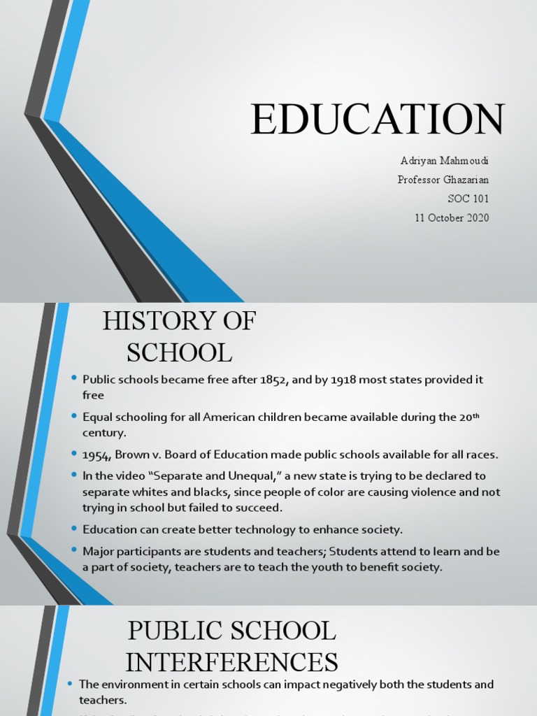 Education Slides | PDF | Schools | Teachers