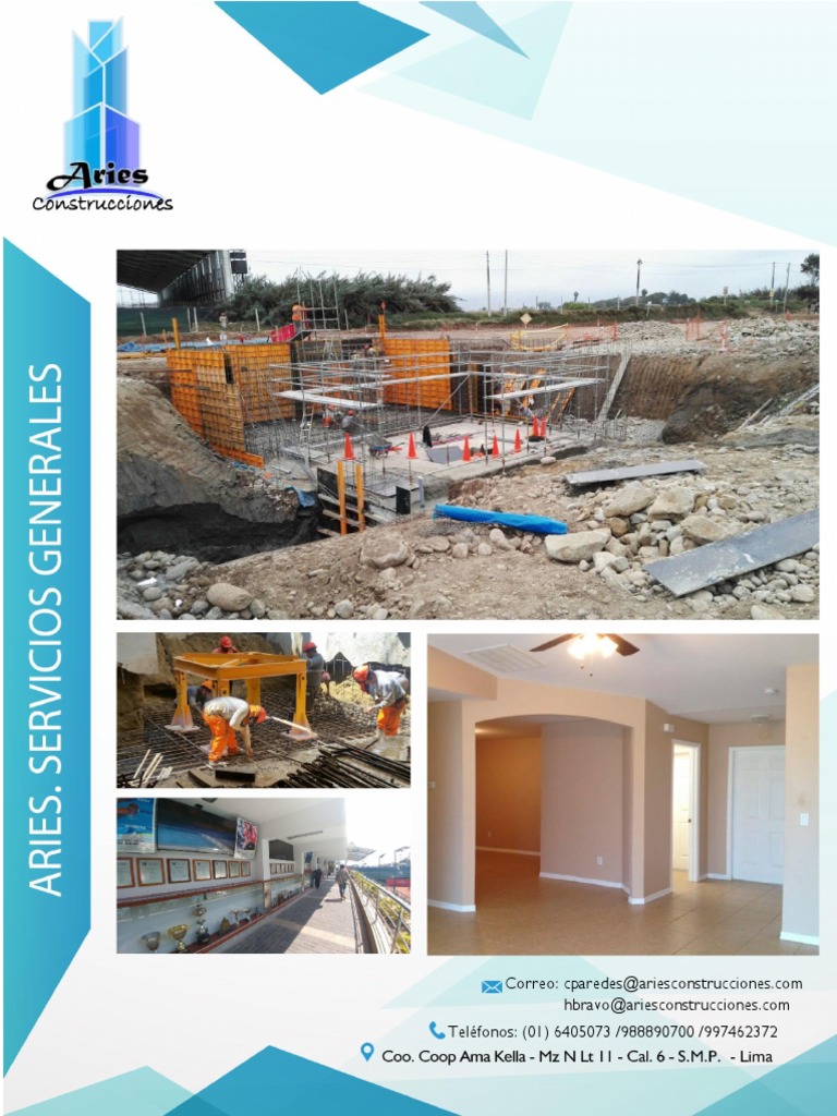 Brochure Aries Construcciones | PDF | Calidad (comercial) | Economias