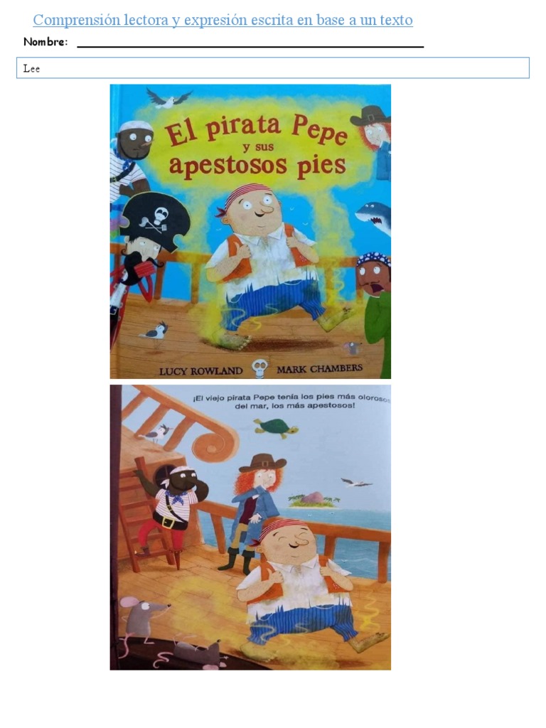 Cuento El Pirata Pepe y Sus Apestosos Pies | PDF