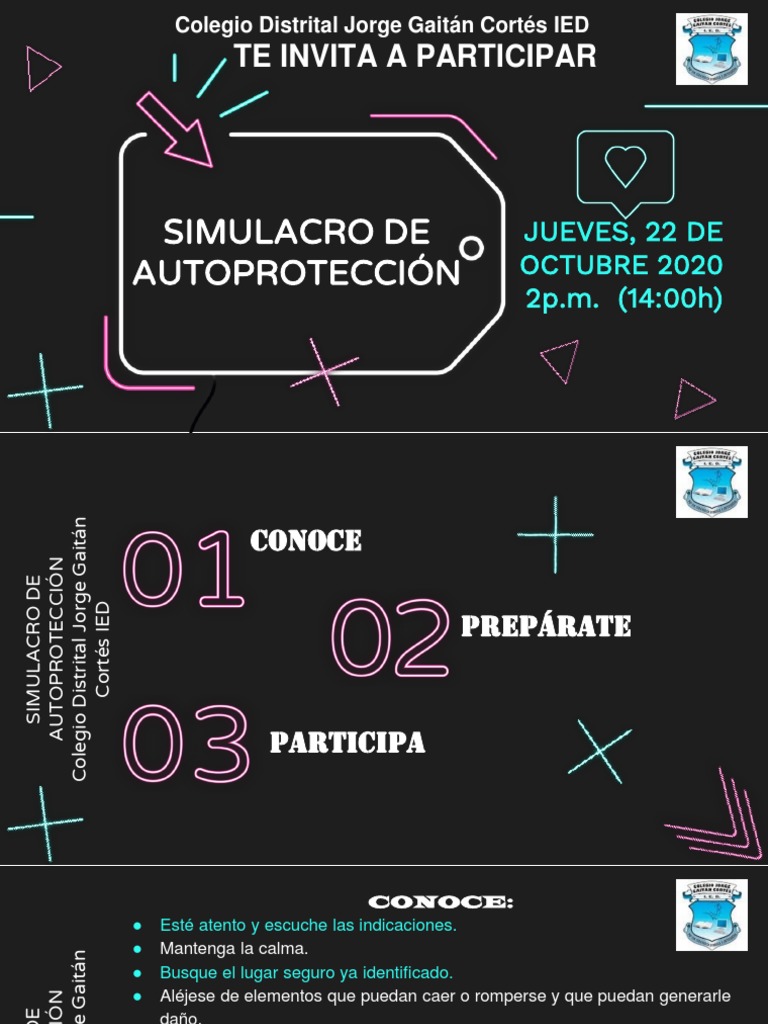 Invitacion Simulacro | PDF | Naturaleza