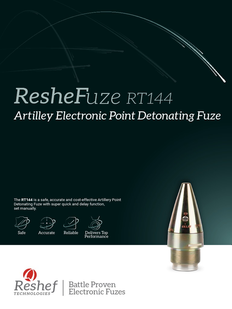 Reshef: Artilley Electronic Point Detonating Fuze | PDF | Fuze | Artillery