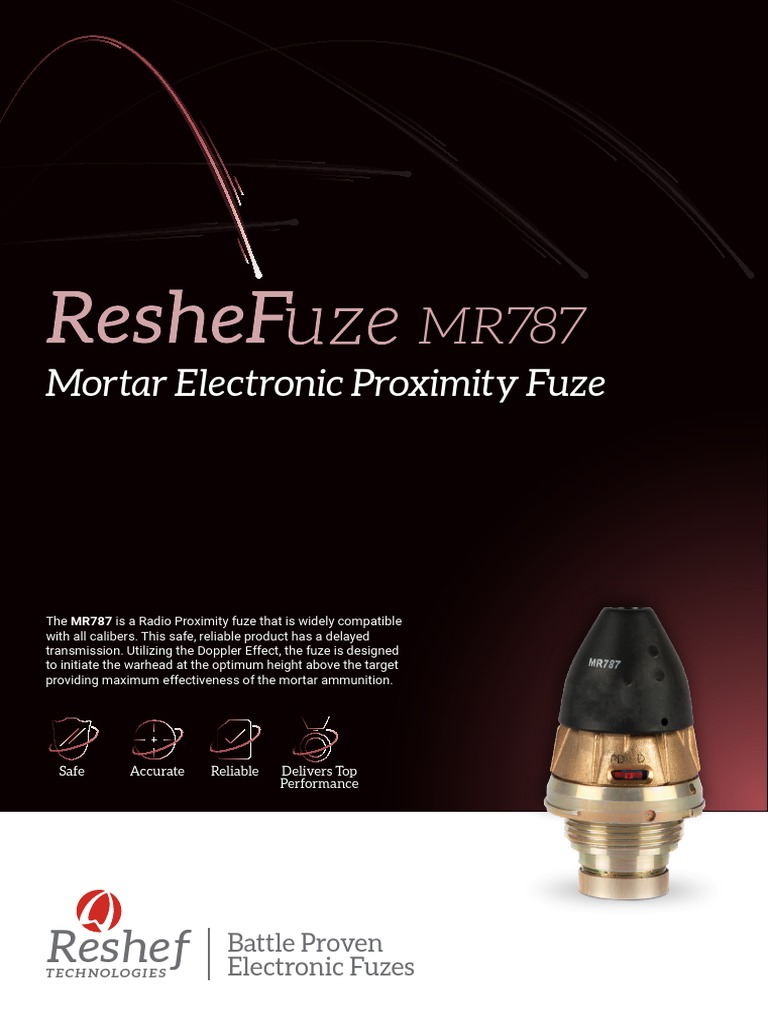 Reshef: Mortar Electronic Proximity Fuze | PDF | Fuze | Ammunition