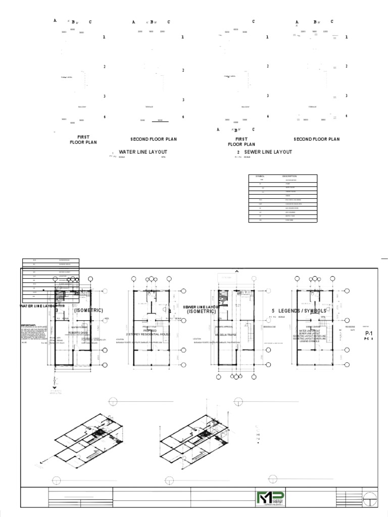 Diagram of a Plumbing System Layout with Labelled Components | PDF ...