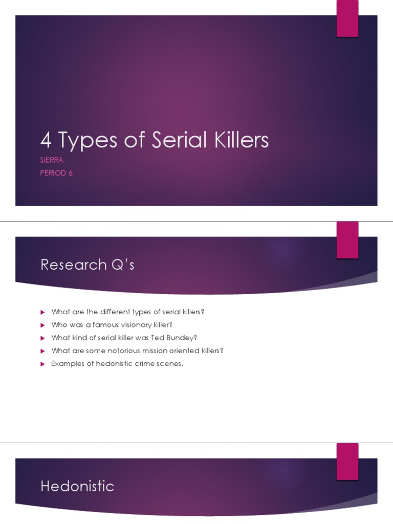 4 Types of Serial Killers | PDF