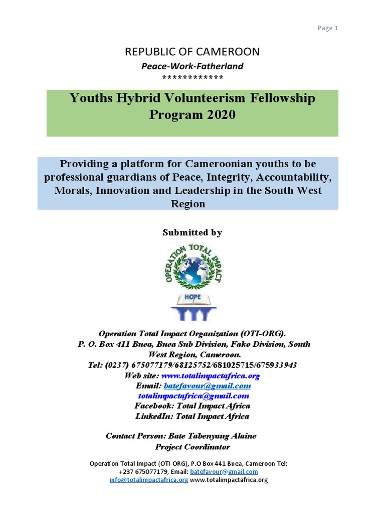 Project Proposal II | Download Free PDF | Volunteering | Leadership