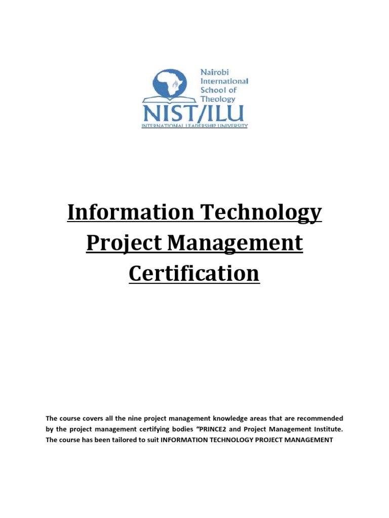 It Project Management Course Content | PDF | Project Management ...