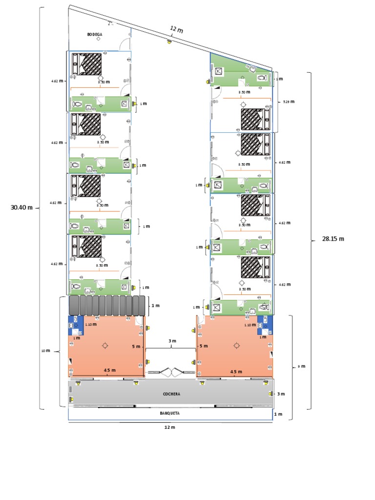 Bodega Dimensions and Layout Plan | PDF