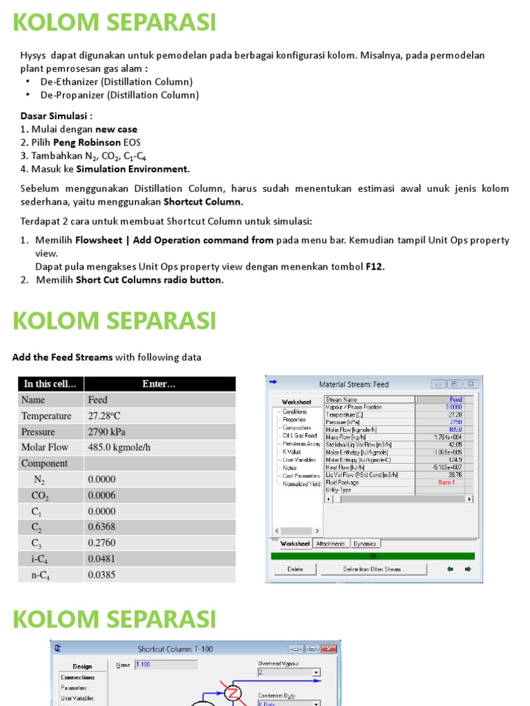 Modul Kolom Distilasi Praktikum OTK Berbasiskan Simulasi | PDF