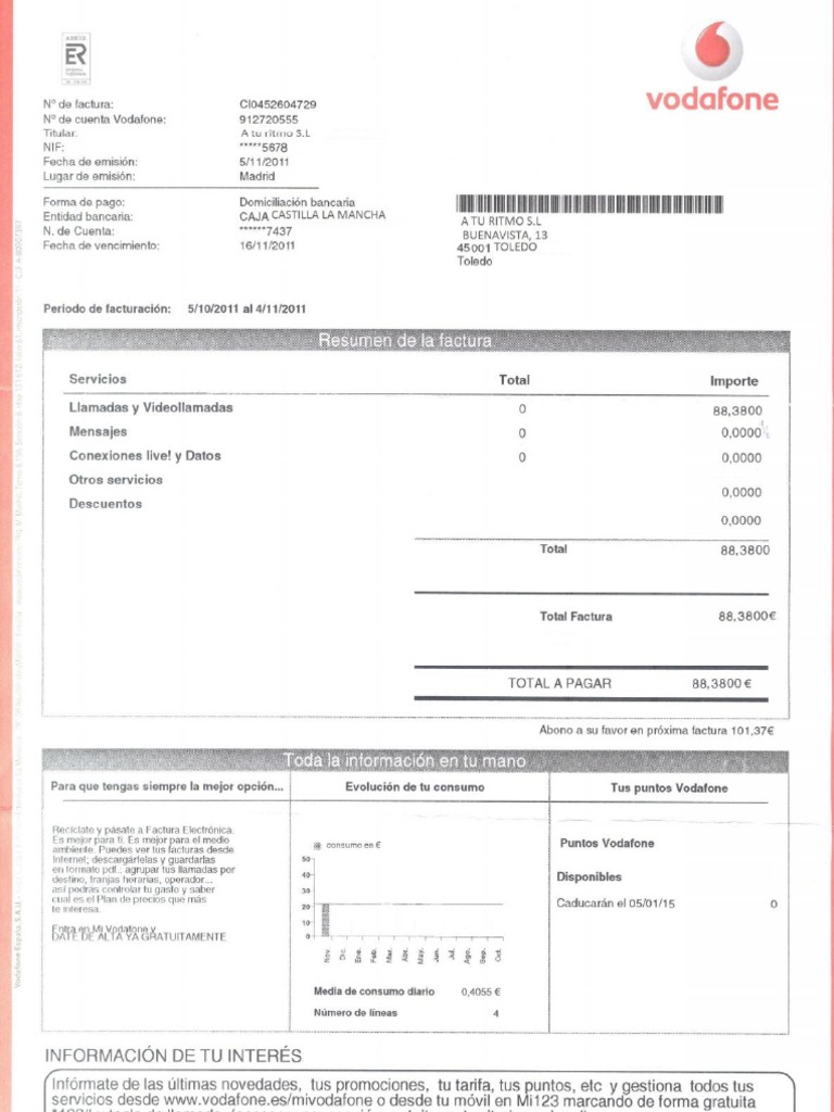 Factura Vodafone | PDF