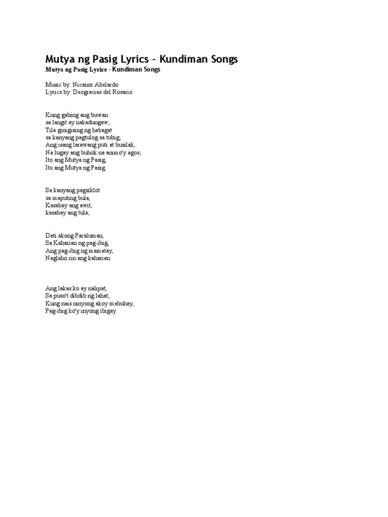 Mutya NG Pasig | PDF