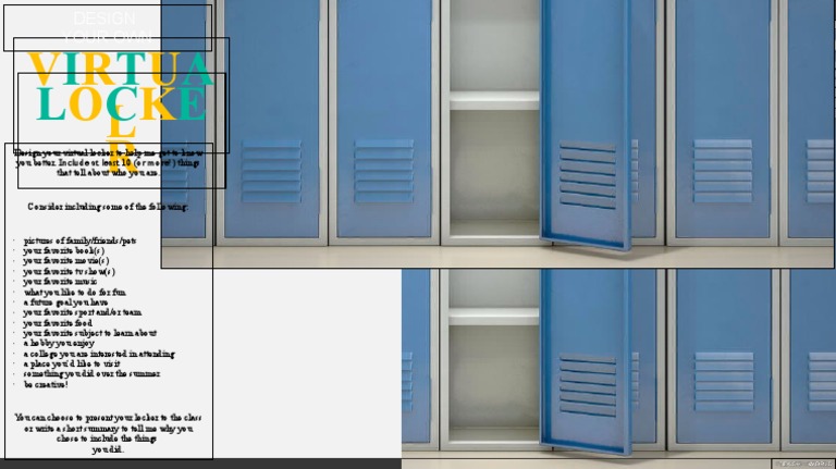 Design Your Own Virtual Locker 1 | PDF