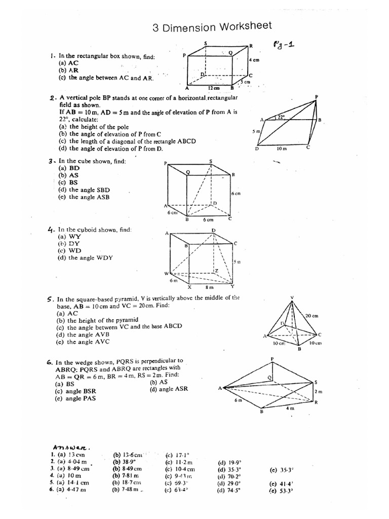 Trigonometry (3D) | PDF