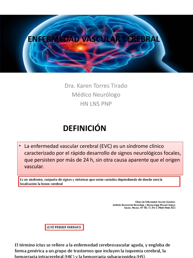 Enfermedad Vascular Cerebral - Degraba | PDF | Isquemia | Carrera