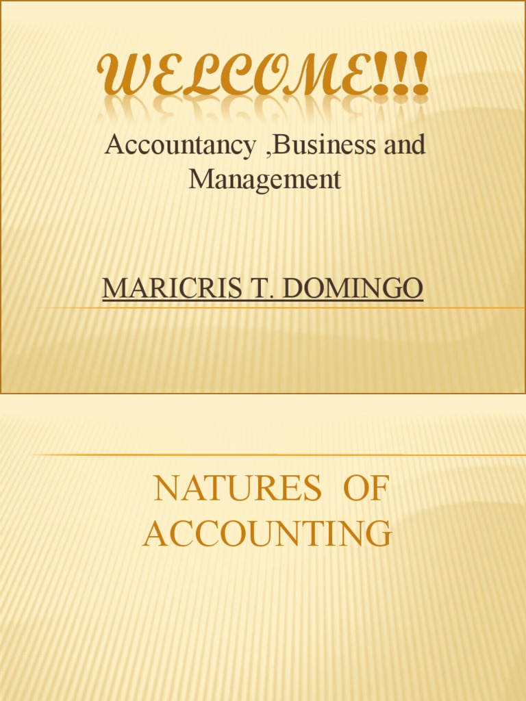 Functions and Nature of Accounting | PDF | Accounting | Information