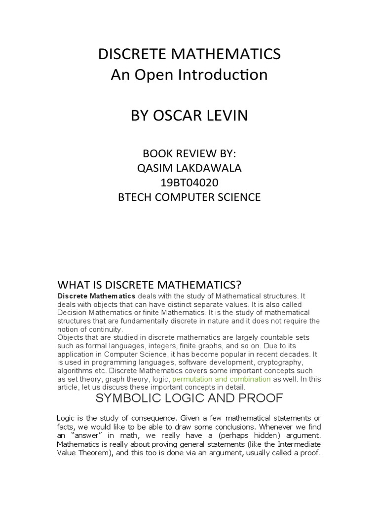 Discrete Mathematics Assignments | PDF | Discrete Mathematics | Vertex (Graph Theory)