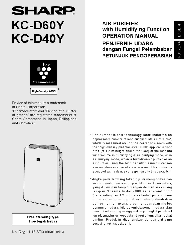 Kc-D60y Kc-D40y | PDF | Dust | Humidity