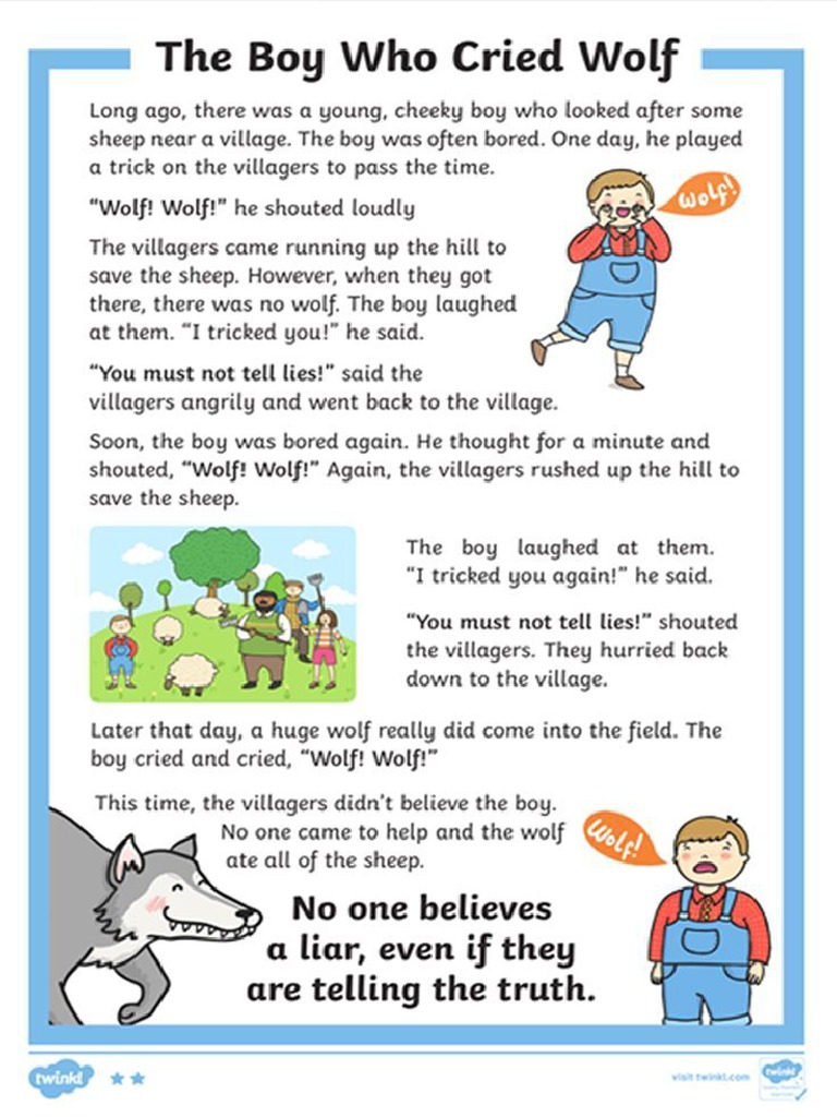 The Boy Who Cried Wolf | PDF